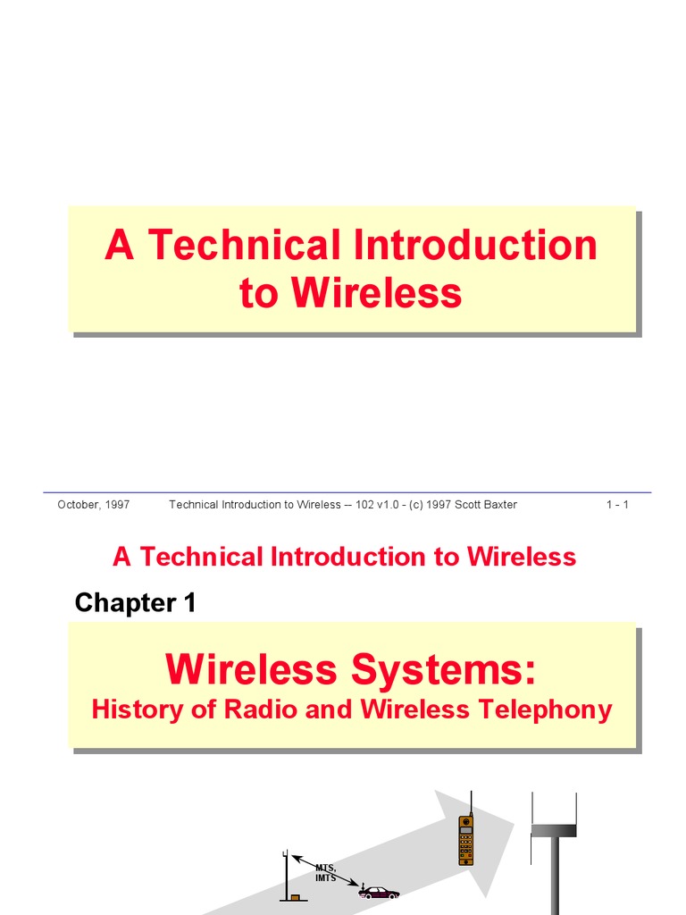 Chapter 1 (Introduction To Wireless) | PDF