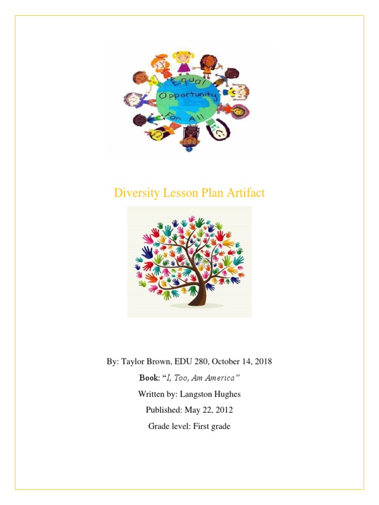 Edu 280 Diversity Lesson Plan | PDF | Drawing | Lesson Plan