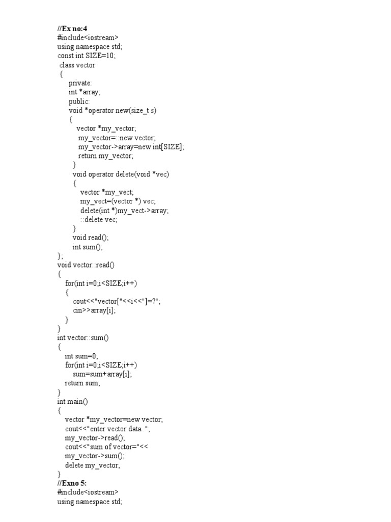 Allprogs | PDF | Array Data Structure | Namespace