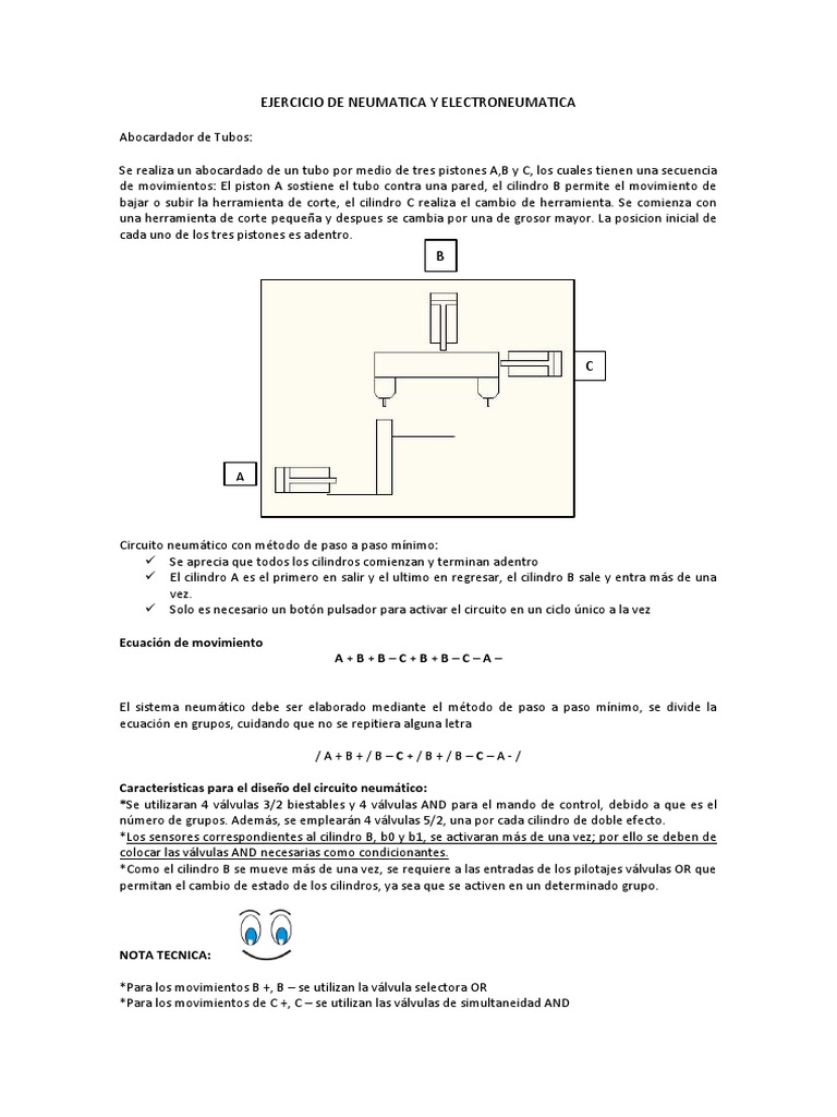 Ejercicio de Neumatica y Electroneumatica | PDF