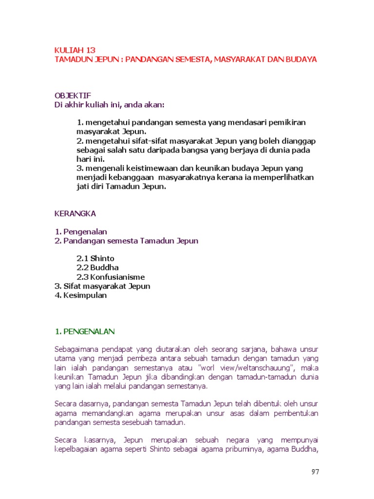 Dualisme Jepun | PDF