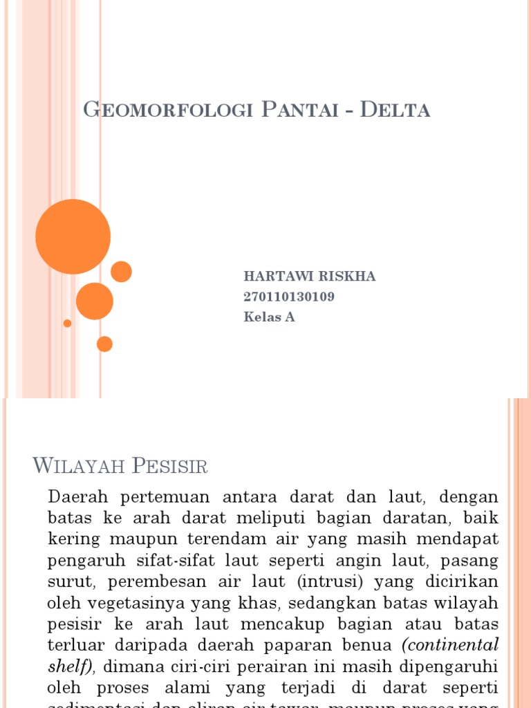 Geomorfologi Pantai - Delta | PDF