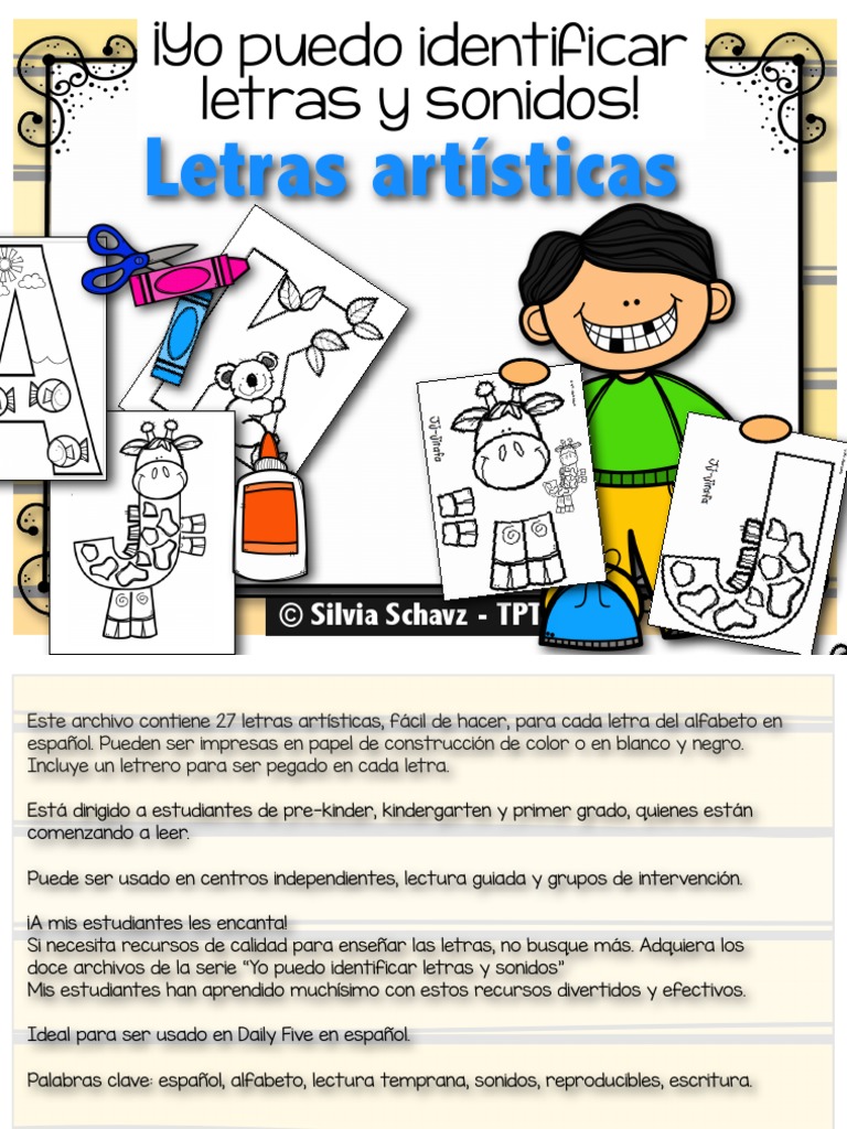 Yo Puedo Identificar Letras | PDF | Escritura