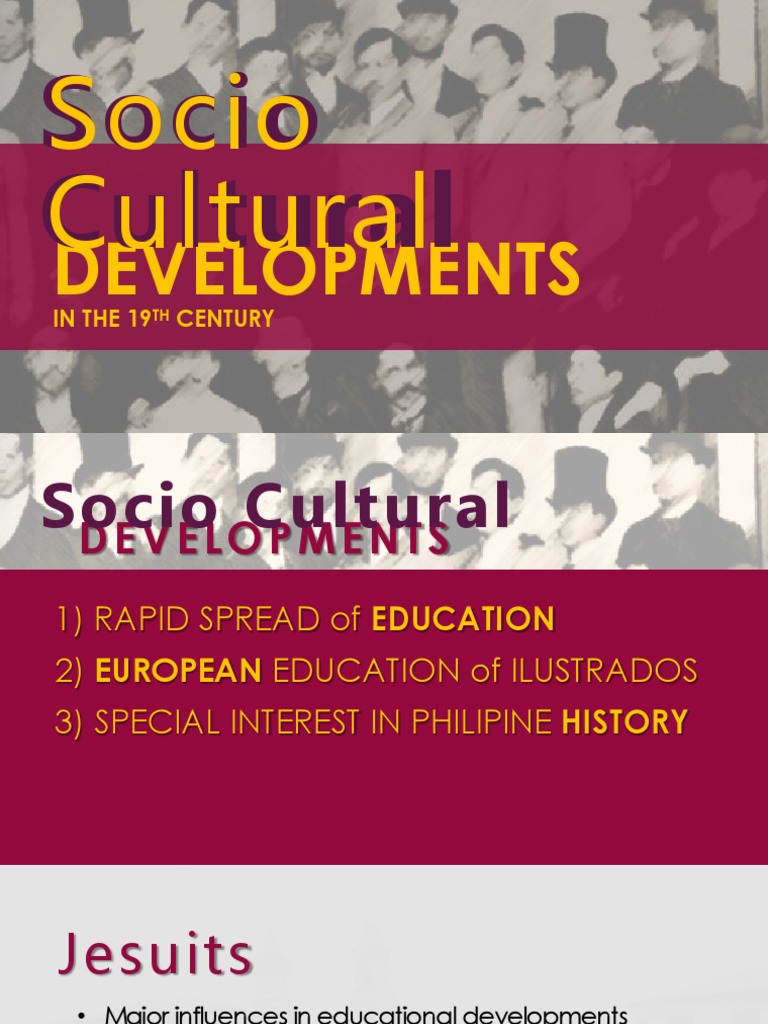 Socio-Cultural Developments in The 19th Century | PDF | Philippines | Spain