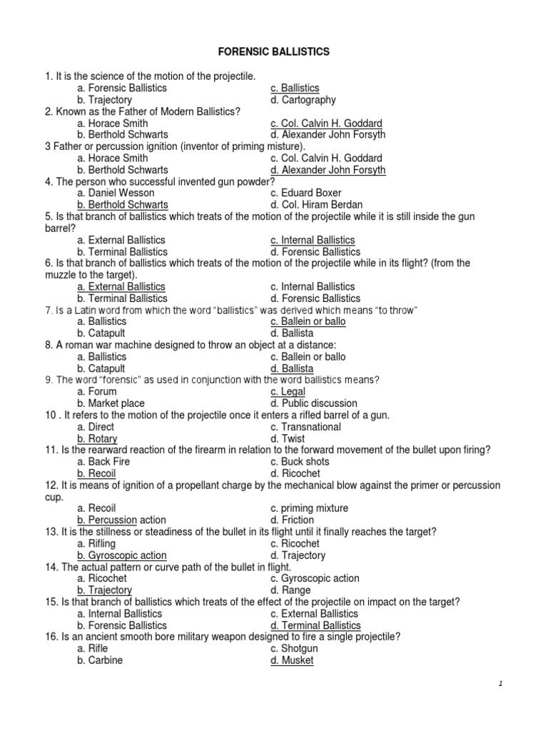 Forensic Ballistics | Download Free PDF | Firearms | Cartridge (Firearms)
