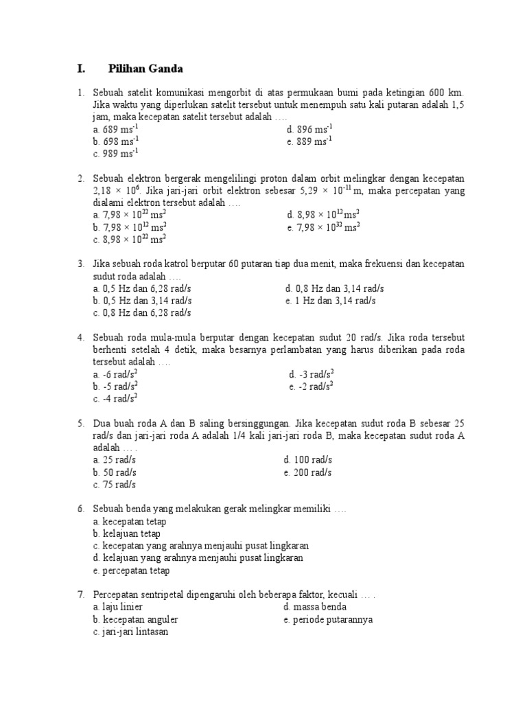 Soal Fisika untuk Siswa SMA | PDF | Ilmu Sosial | Metode & Bahan Ajar