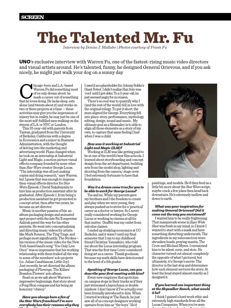 UNONov2010 Warren Fu | PDF | Leisure