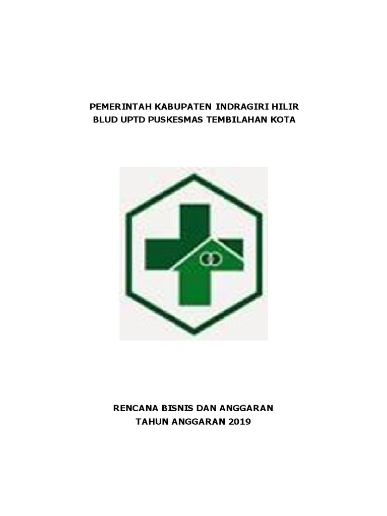 Format RBA 2019 Puskesmas | PDF