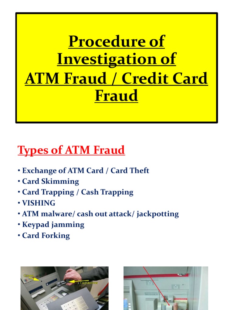 Investigation of Atm Card Fraud | PDF | Automated Teller Machine | E ...
