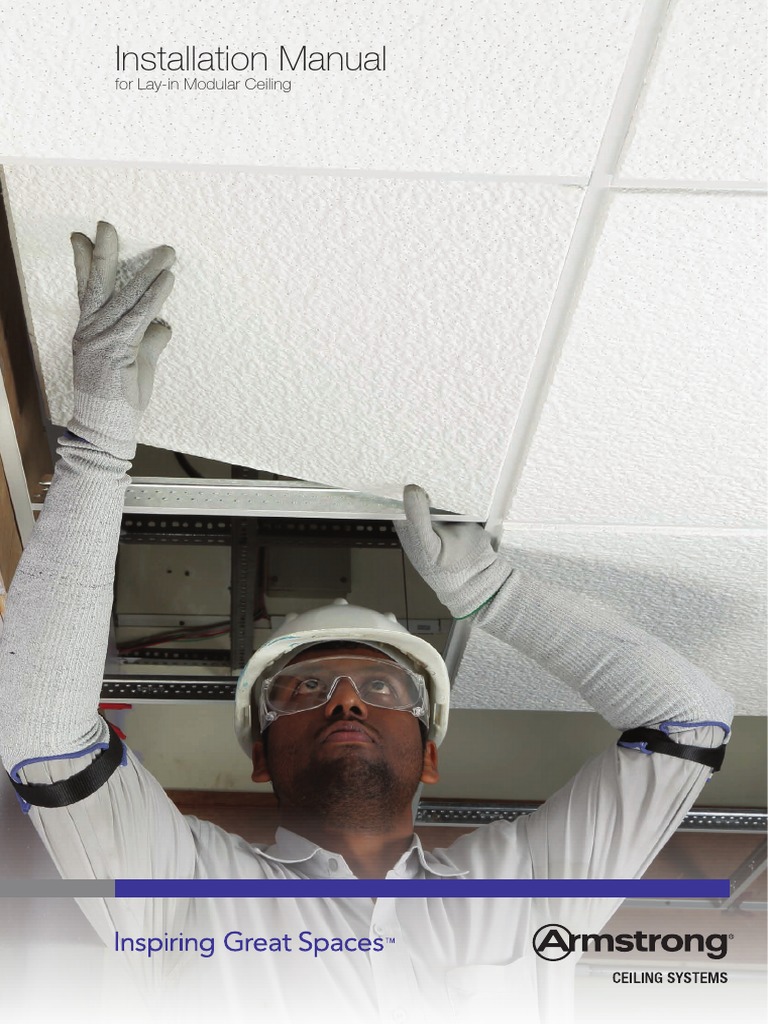 Installation Manual (Armstrong Grid False Ceiling) PDF | PDF | Ceiling ...
