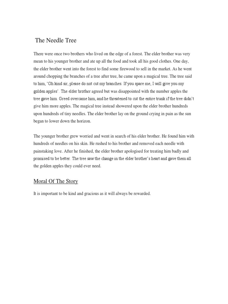 The Needle Tree | PDF | Dionysus | Nature