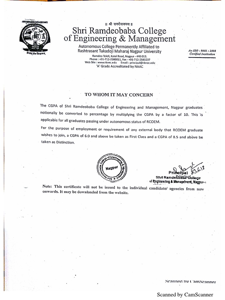 Conversion Certificate | PDF