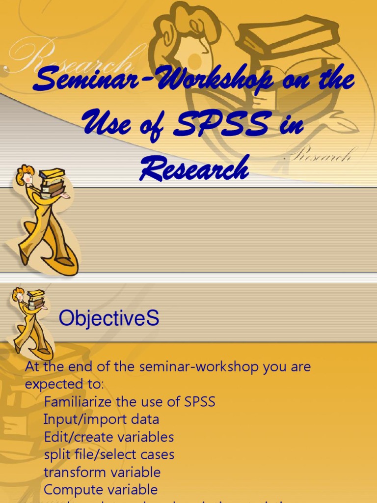 SPSS Training | PDF | Spss | Mean