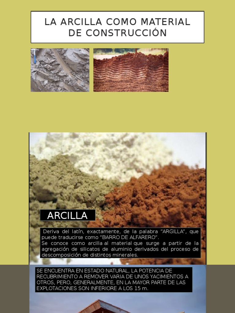 La Arcilla Como Material de Construcción | Arcilla | Materiales