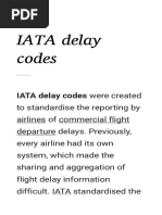 Airline Delay & Diversion Codes Guide | PDF | Air Traffic Control | Airport