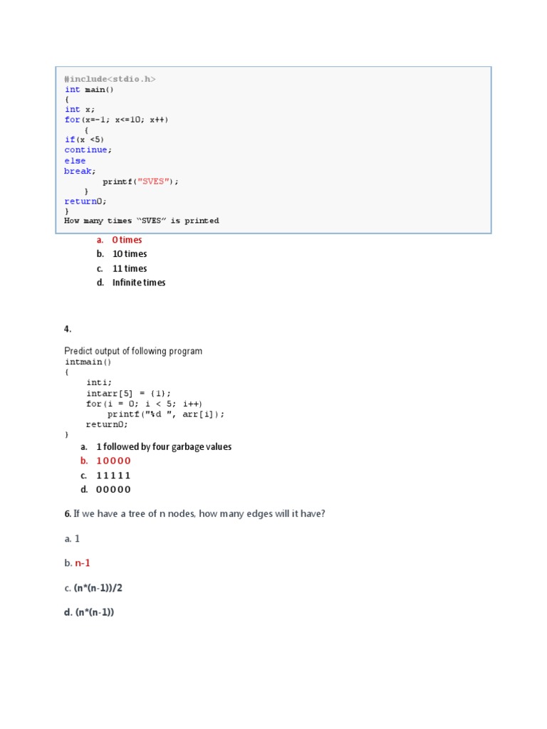 Amcat Material | PDF | Array Data Structure | Computer Data