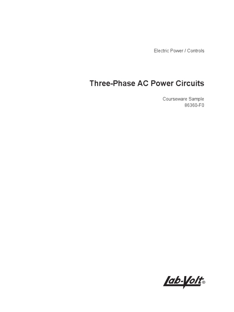 Three-Phase AC Power Circuits Guide | PDF | Alternating Current | Ac Power