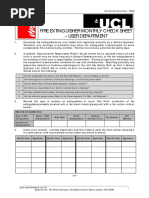Fire Warden Monthly Checklist | PDF | Firefighting | Fires