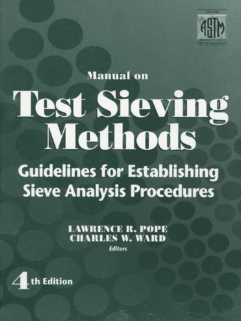 Test Sieving Methods | PDF | Sampling (Statistics) | Density