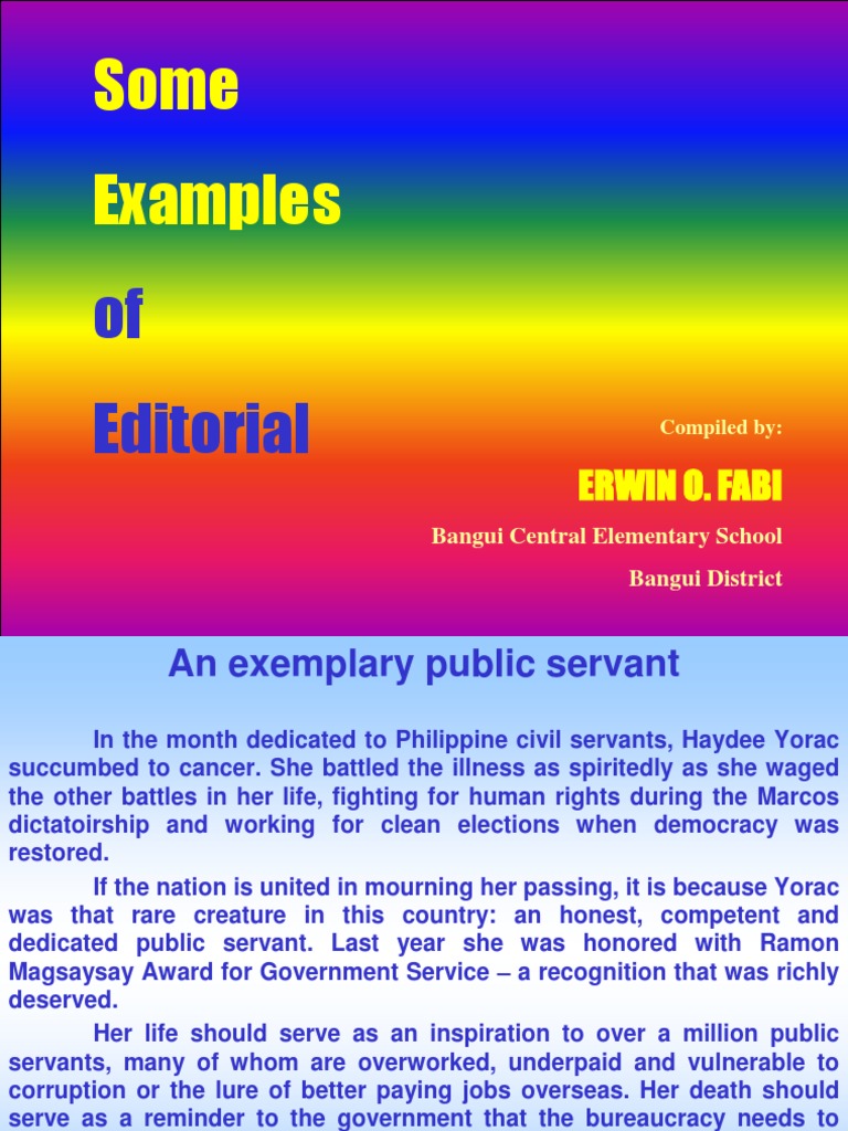 Editorial Examples - FABI 2007 | PDF | Mail Order Bride | Philippines