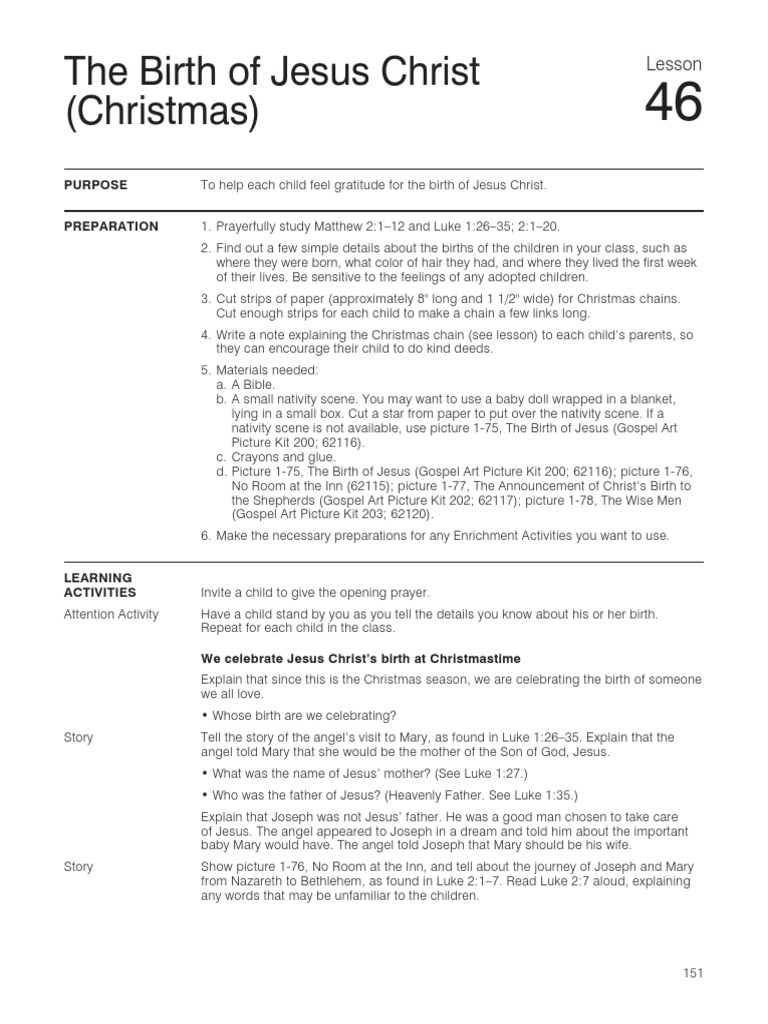 Birth of Jesus Christ Christmas | Download Free PDF | Nativity Of Jesus ...