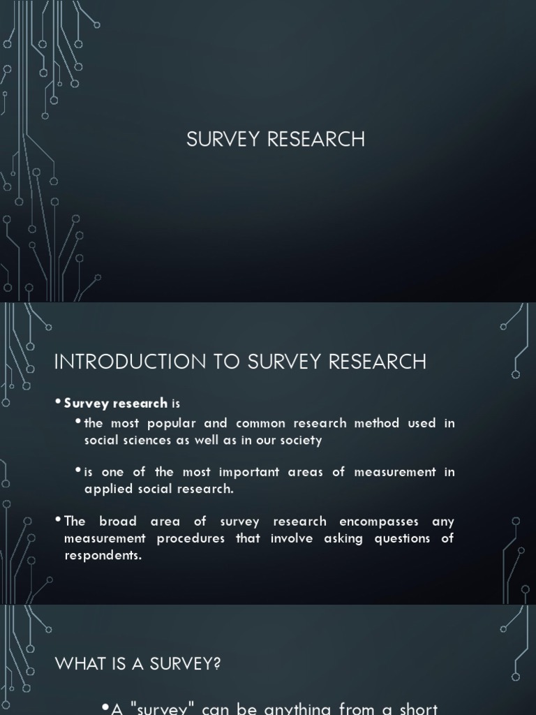 Survey Research | PDF | Survey Methodology | Inquiry