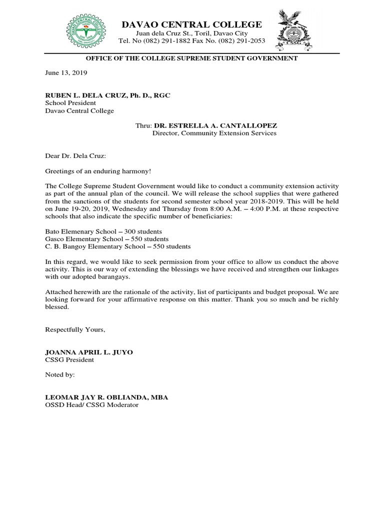 Community Extension Proposal | PDF