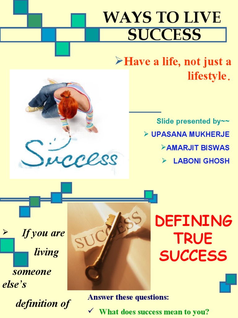 Ways To Live Success | PDF