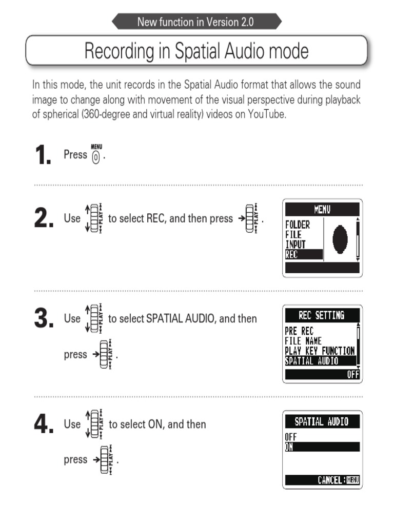Recording in Spatial Audio Mode | PDF | Mac Os | You Tube