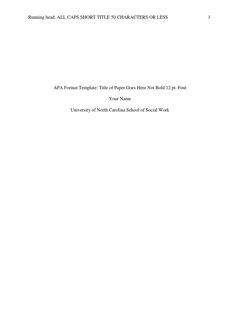 APA Cover Page Outline | PDF | Paragraph | Citation