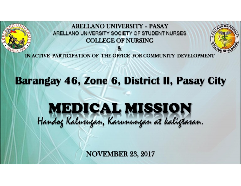 Medical Mission Tarp-Sample | PDF