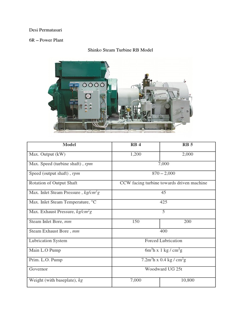 Shinko Steam Turbine | PDF