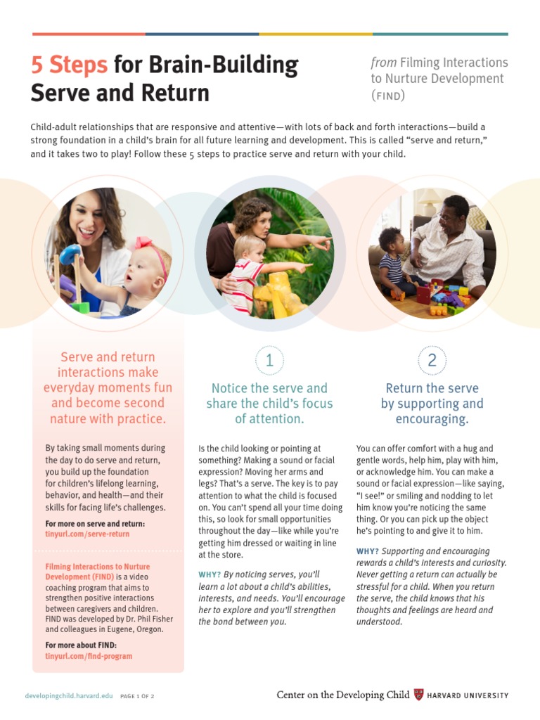Serve and Return: 5 Steps for Development | PDF | Attention | Learning
