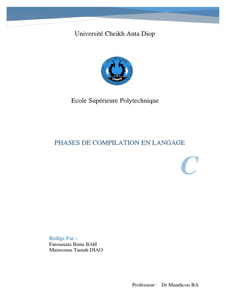 TP0 Compilation | PDF | C (Langage de programmation) | Compilateur