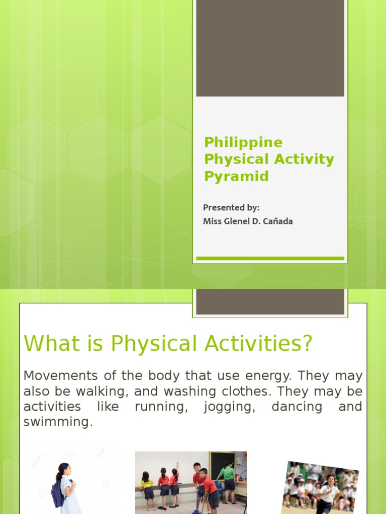 Philippine Physical Activity Pyramid | PDF