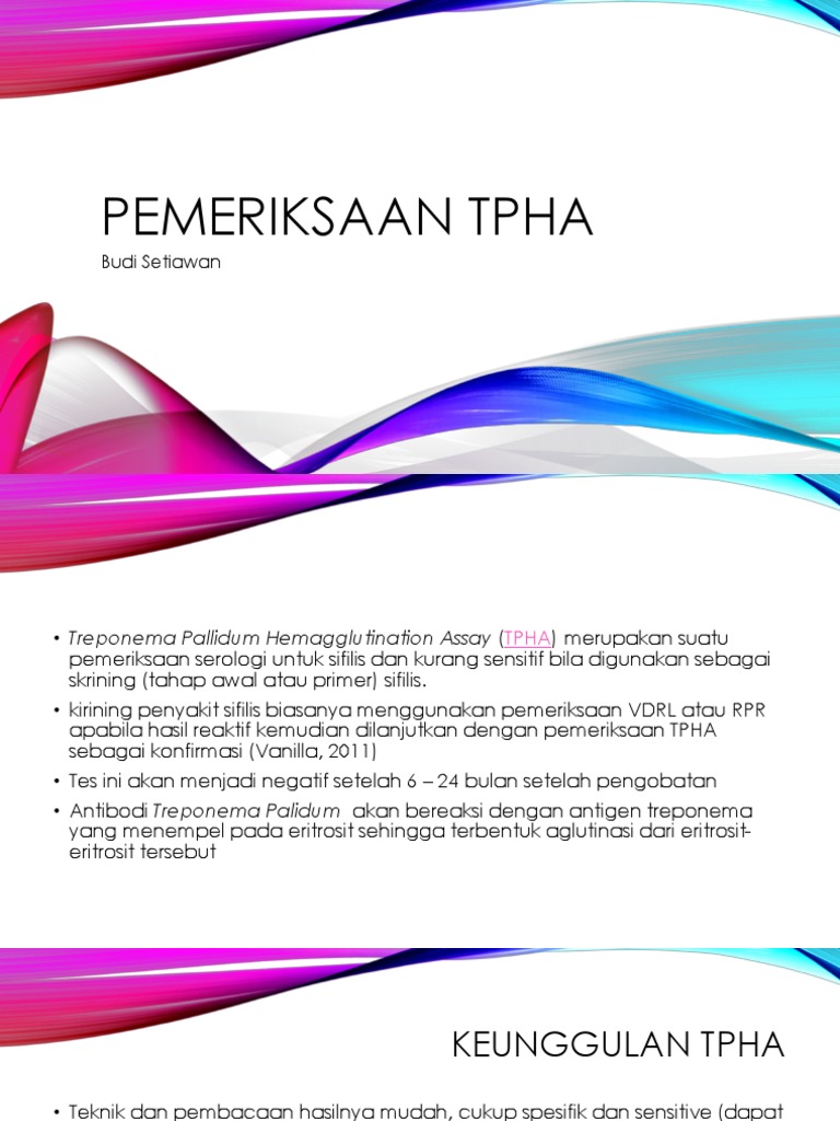 Pemeriksaan Tpha | PDF