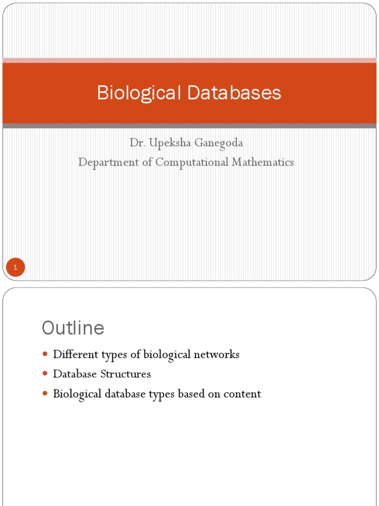 Biological Databases | PDF | Protein–Protein Interaction | Proteins