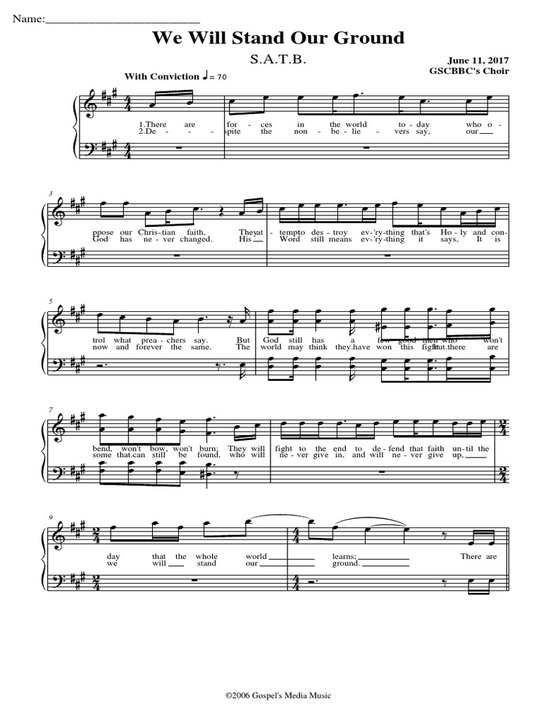 We Will Stand Our Ground Choir | Divertissement (Général) | Free 30-day ...