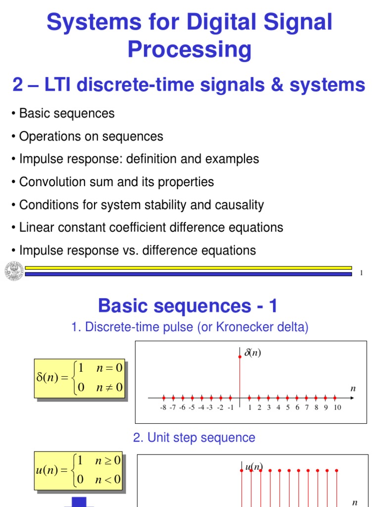 2-LTI Discrete Time Systems | PDF | Analysis | Mathematical Analysis