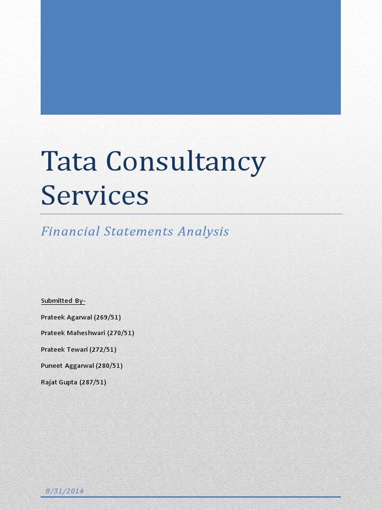 TCS Financial Analysis | PDF | Depreciation | Revenue