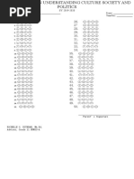 Answer Sheet 50 Items v2 | PDF