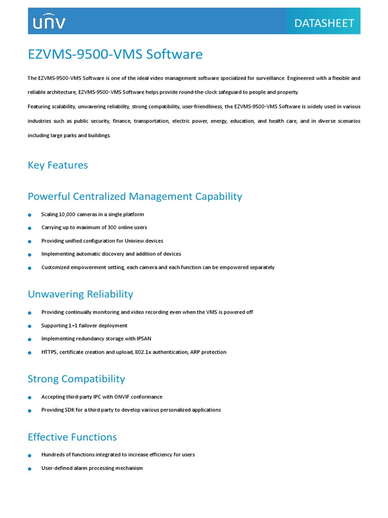 Ezvms 9500 Vms Software | PDF | Microsoft Windows | Operating System