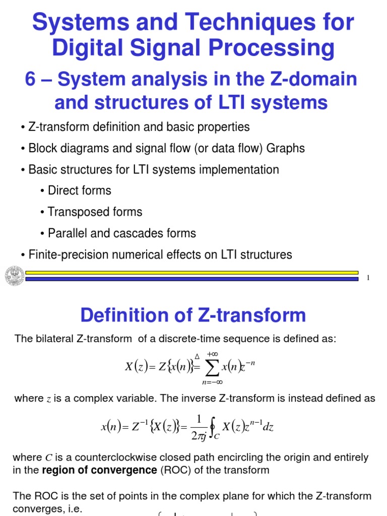 6-Structures For DSP | PDF | Electronics | Algorithms