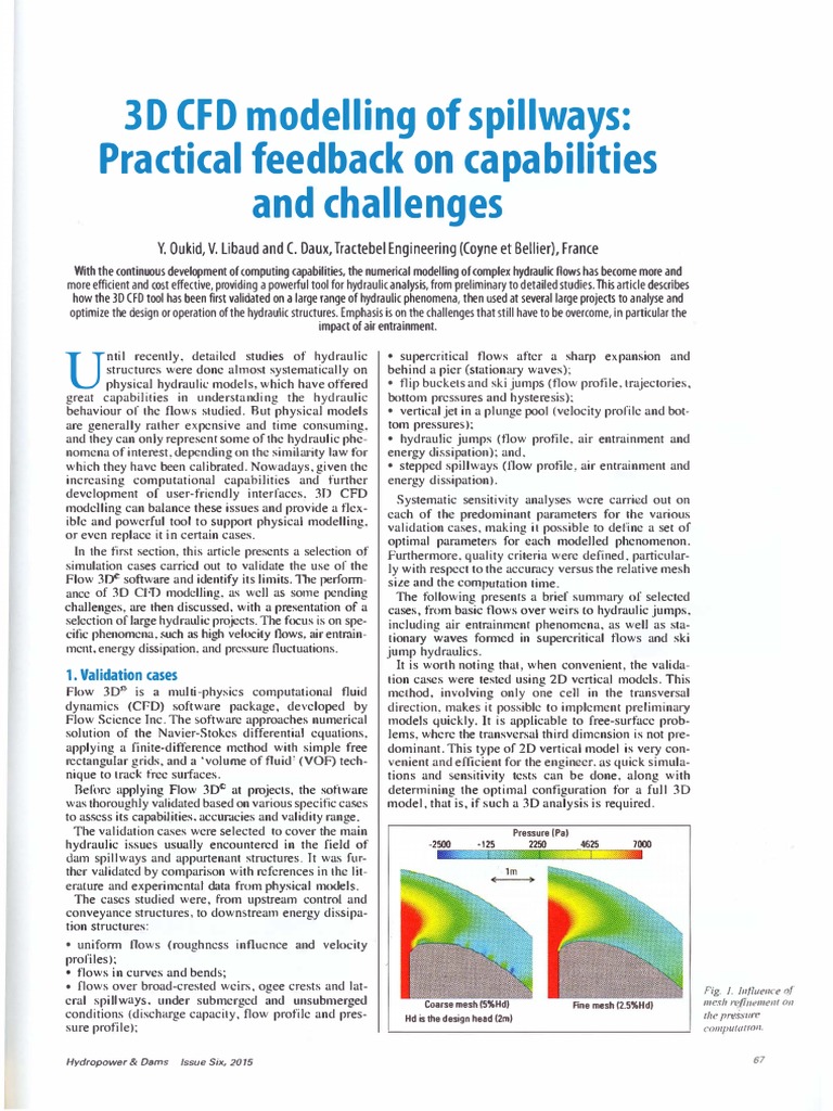 3D CFD Modelling of Spillways Practical Feedback On Capabilities and ...