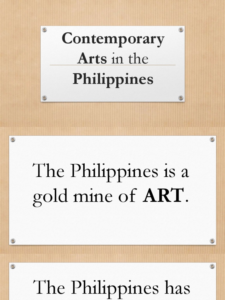 Evolution of Contemporary Art in the Philippines | PDF | Modernism ...