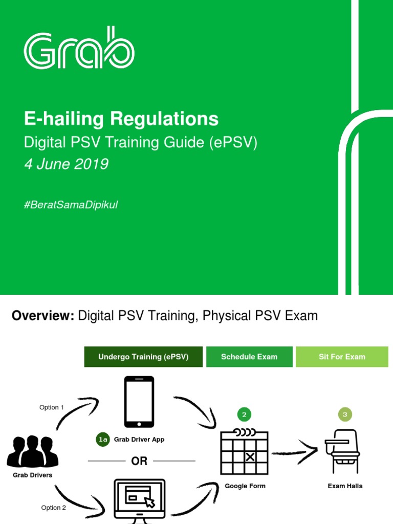 E-hailing Regulations Digital PSV Guide | PDF | Password | Mobile App