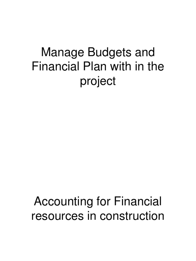 Construction Accounting Systems Overview | PDF | Debits And Credits ...