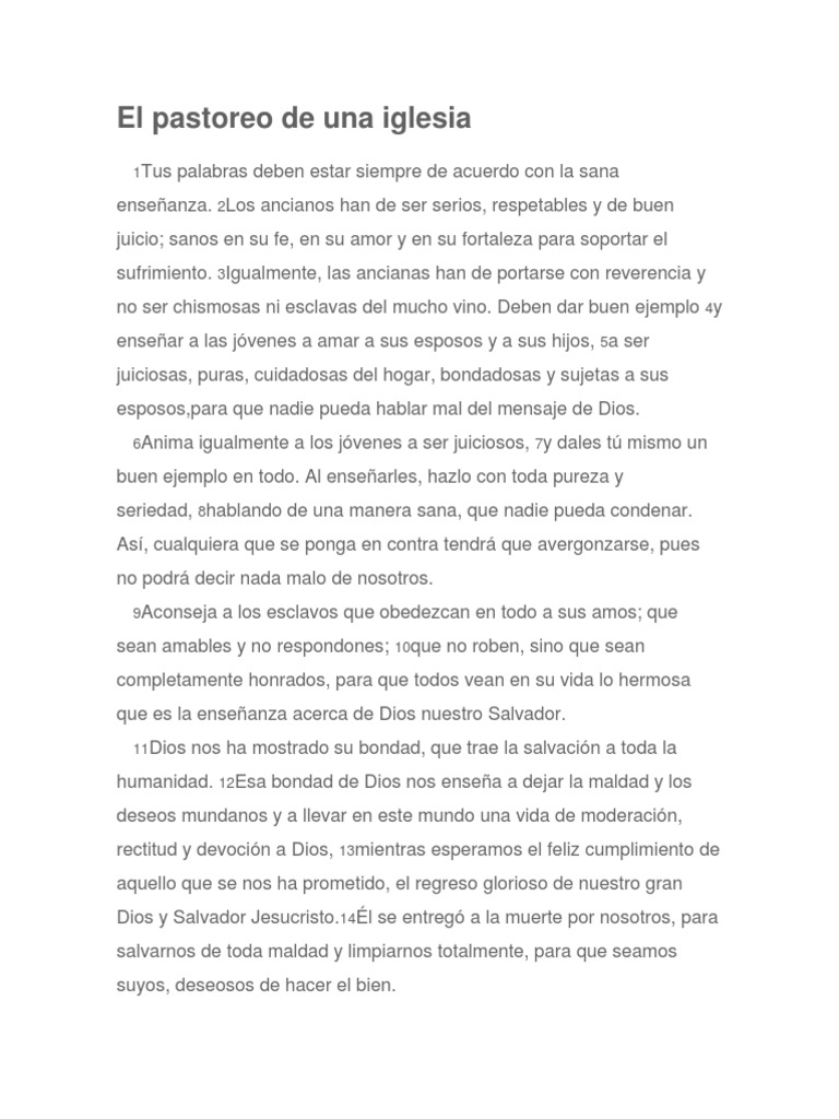 Enseñanzas sobre el pastoreo en la iglesia | PDF | Mal | Dios