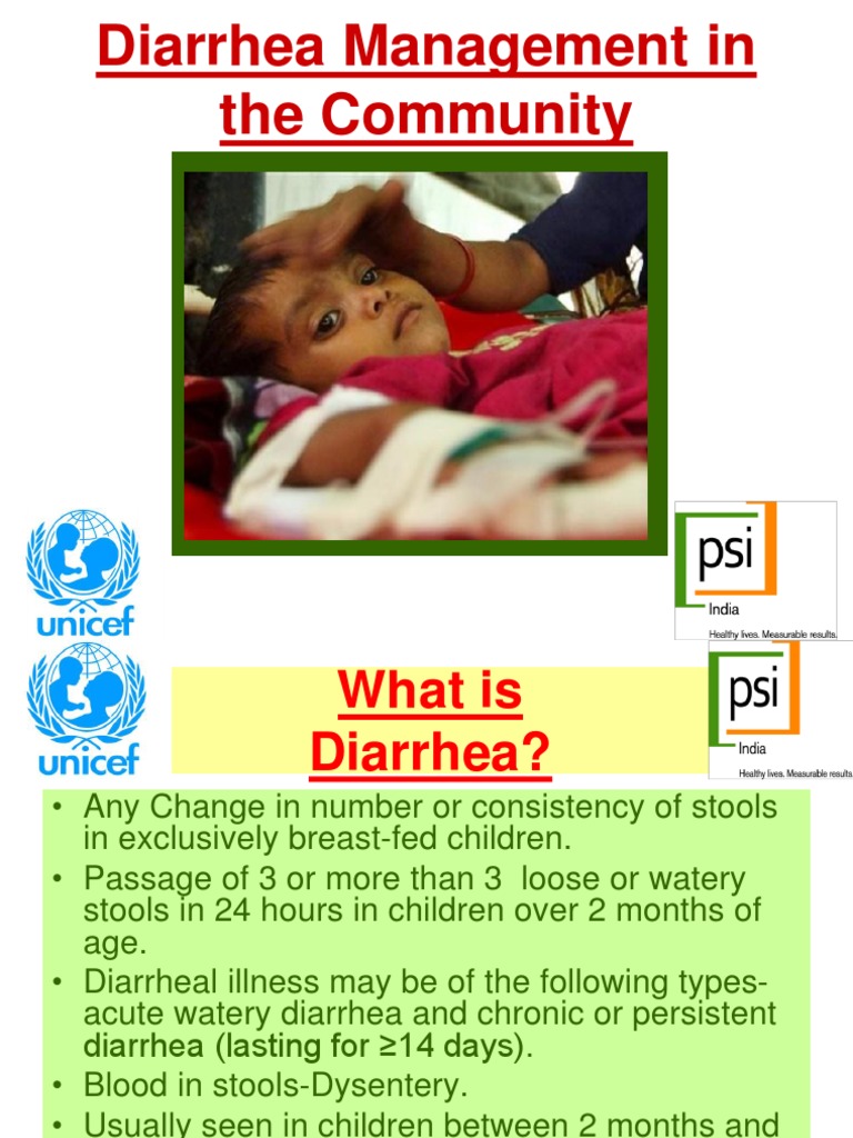Diarrhea Management in The Community | PDF | Diarrhea | Dehydration