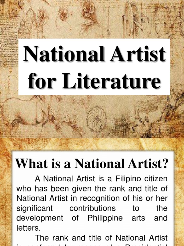 National Artist For Literature | PDF | Philippines | Paintings